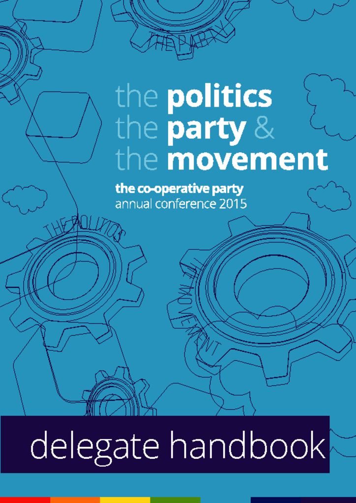 Delegate handbook – 2015 – Co-operative Party