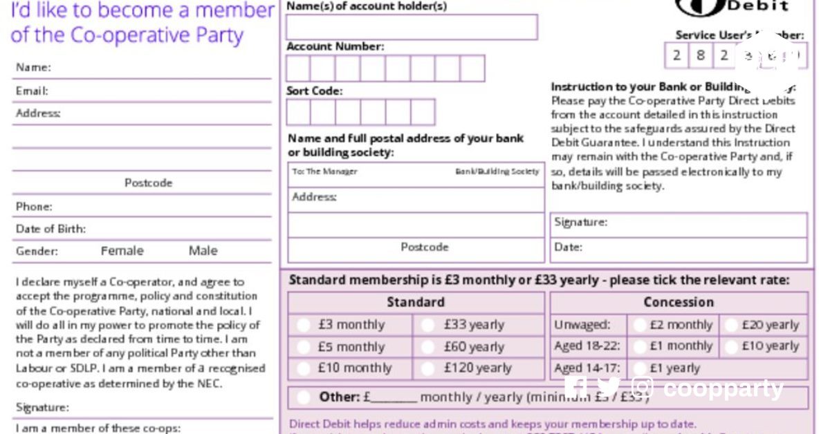 Co-operative Party membership form 2015 A5 – Co-operative Party