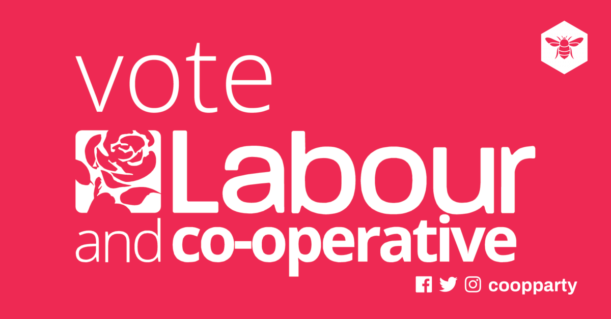 Vote Labour & Co-operative A4 Posters – Co-operative Party