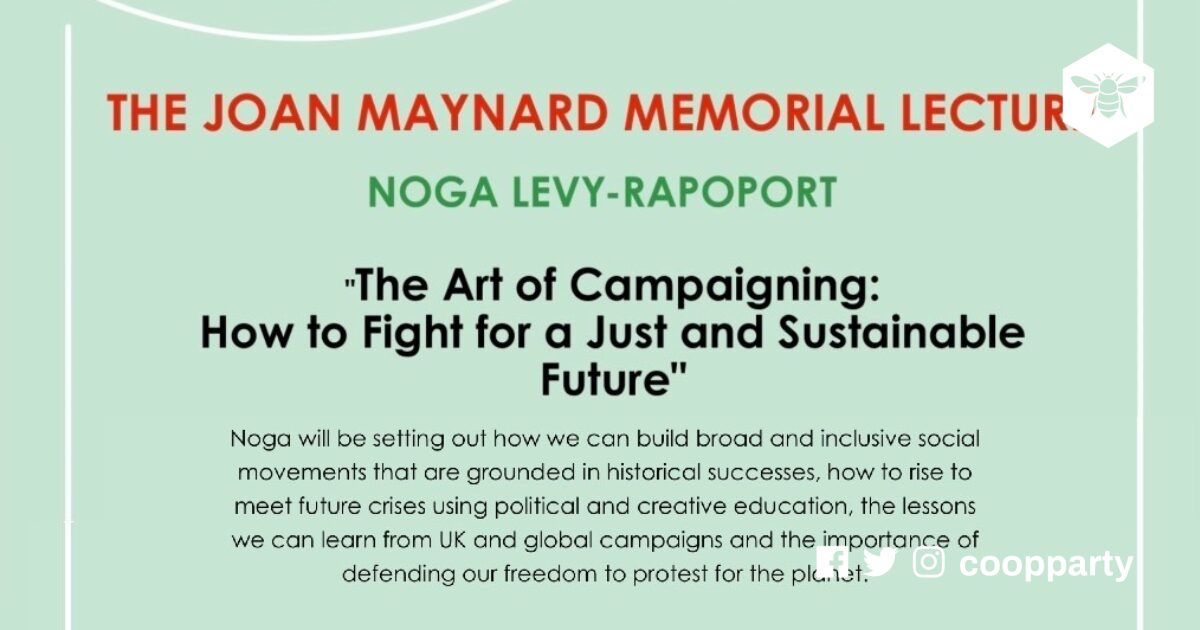 Joan Maynard Memorial Lecture – Thirsk – Co-operative Party